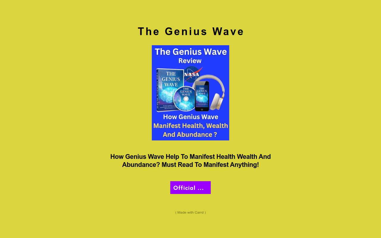 The Genius Wave